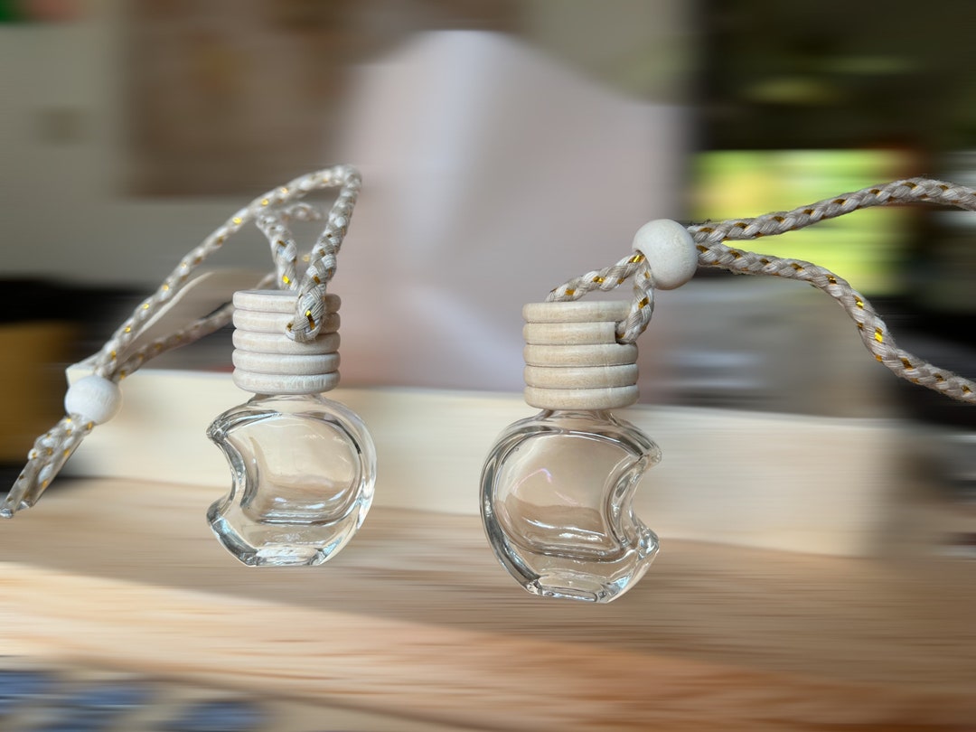 Moon Shaped Glass Bottle Pendants - Etsy