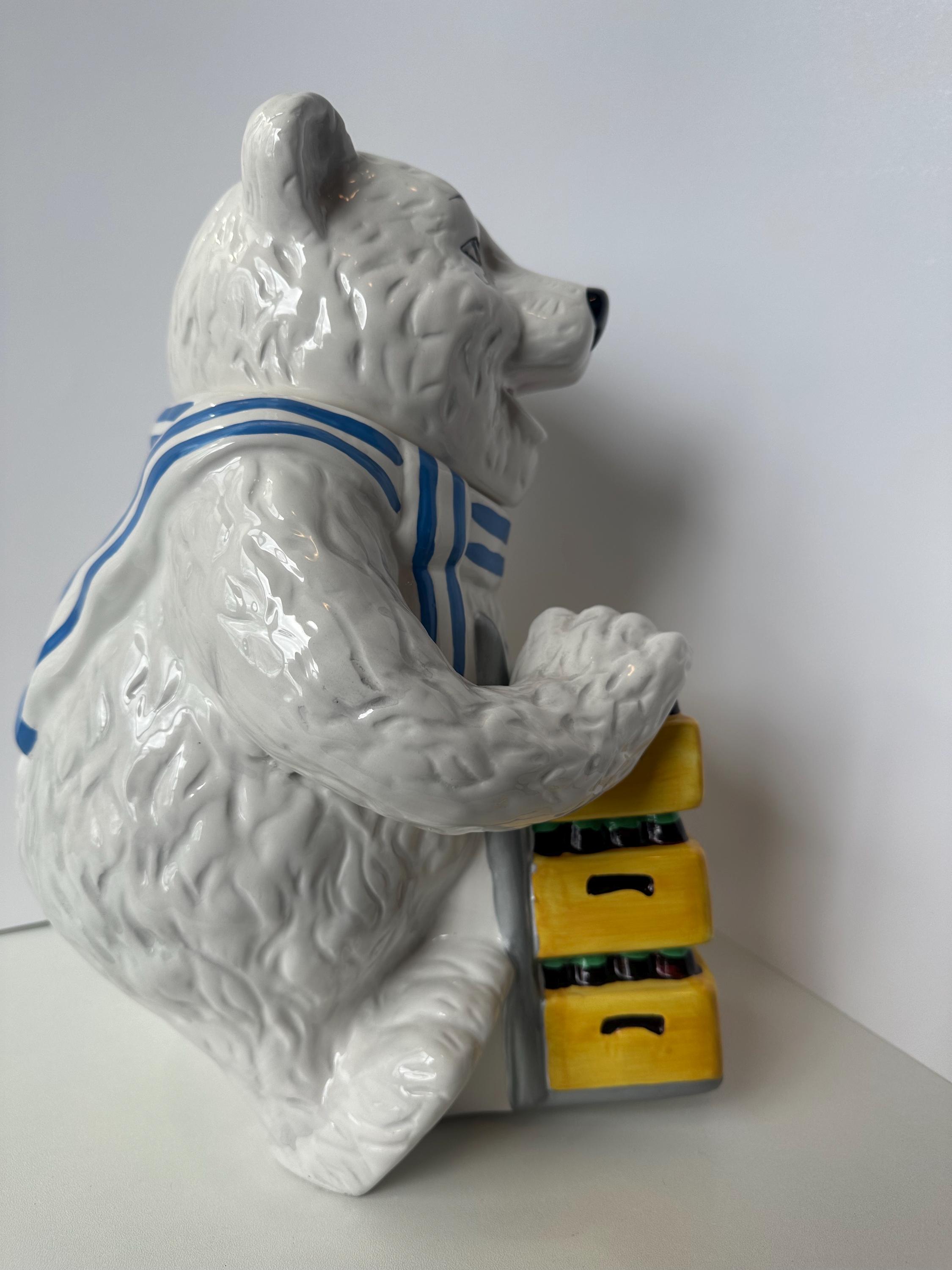 2000 Gibson Housewares Coca-cola Delivery Polar Bear Cookie Jar - Etsy