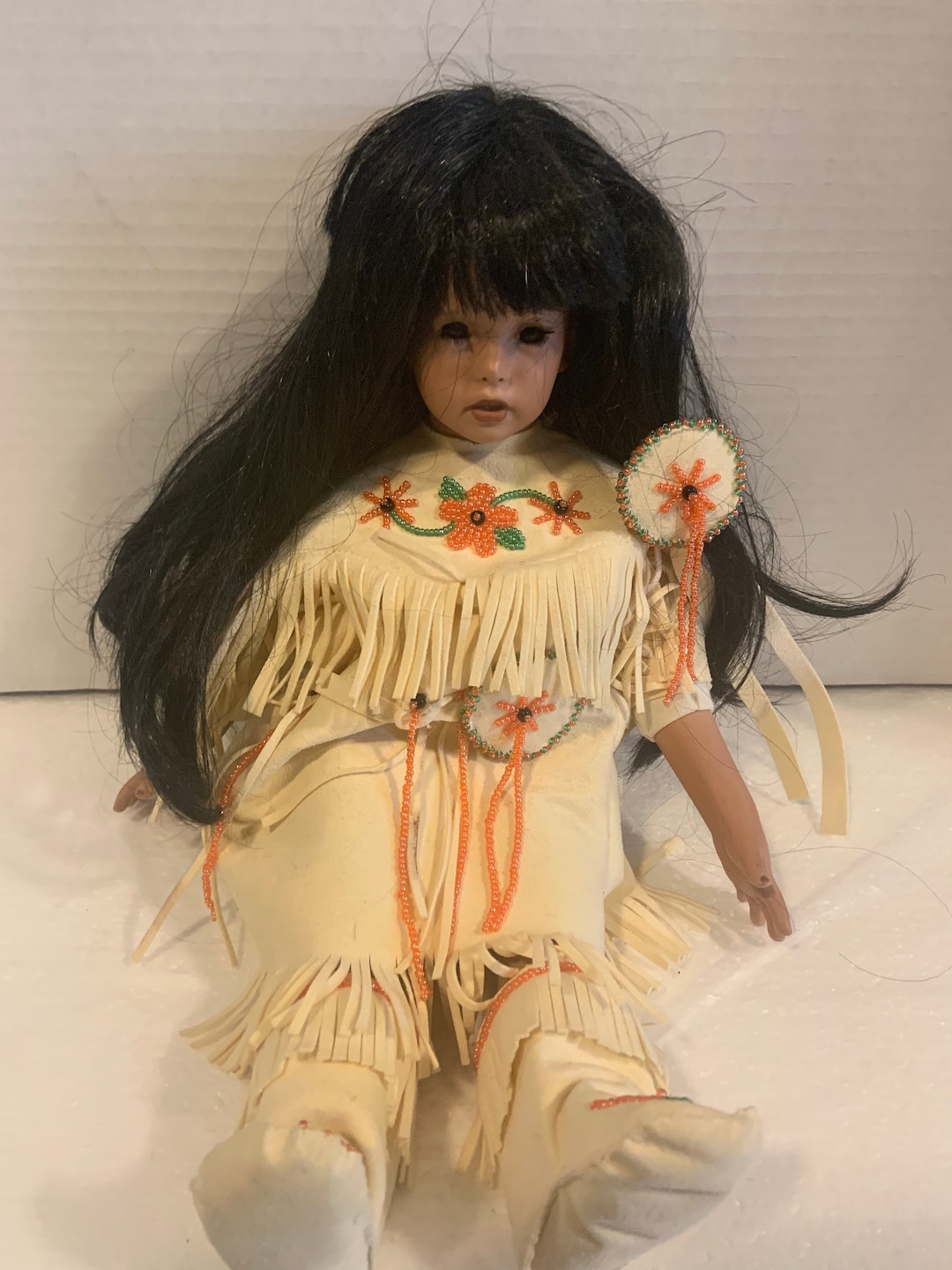 The Doll Artworks Inc. Sara 1994 Native American Girl Porcelain Doll - Etsy