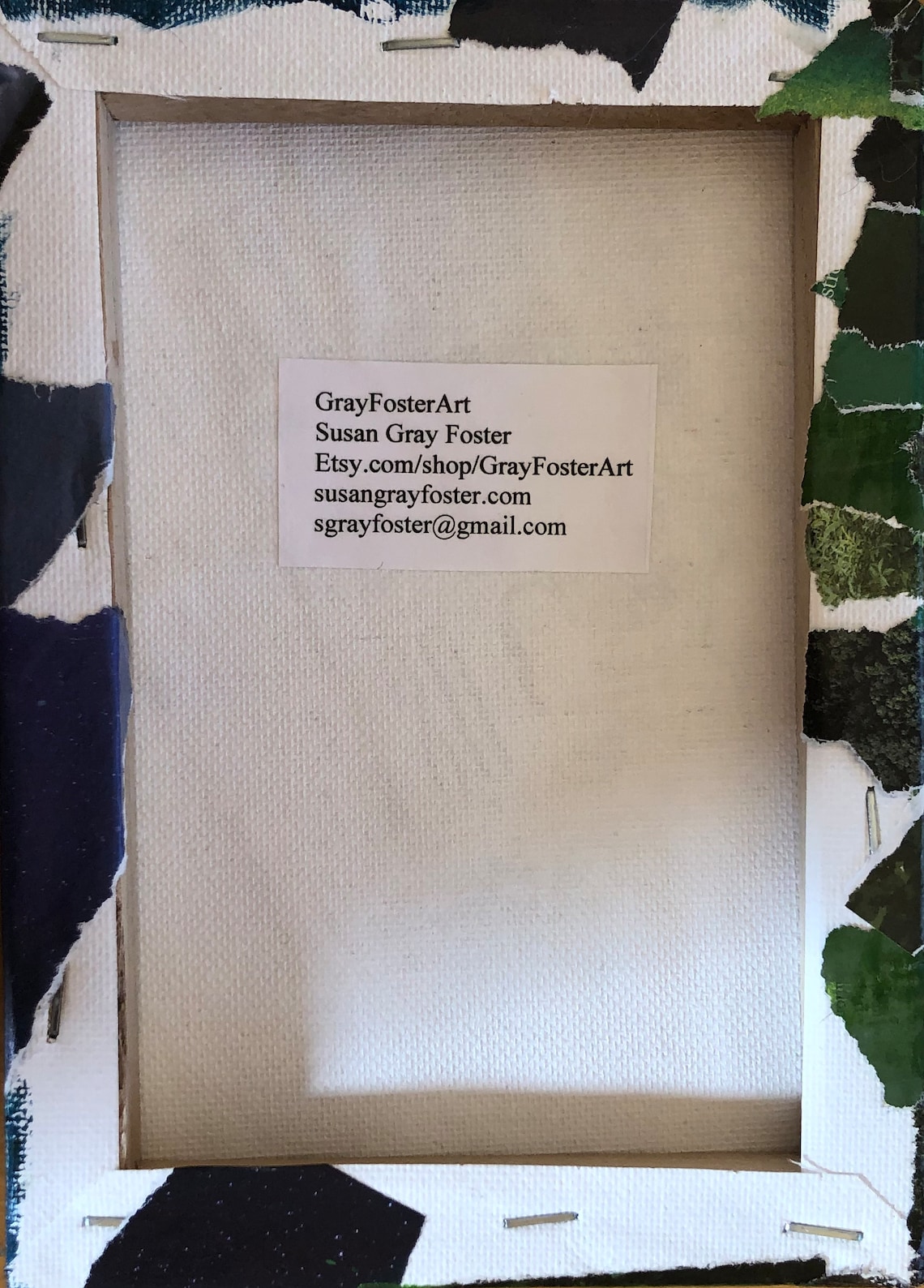 Handmade Wall Art snowy Night Owl, Mixed Media Painting on Canvas for ...