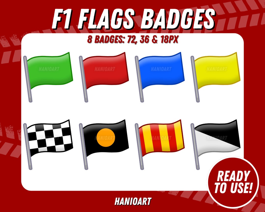 Formula 1 Flags Sub and Bit Badges for Twitch - Etsy