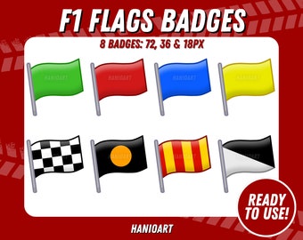 F1 Racing Car Twitch Sub Badges & Emotes / Bit Badges / Streamer ...
