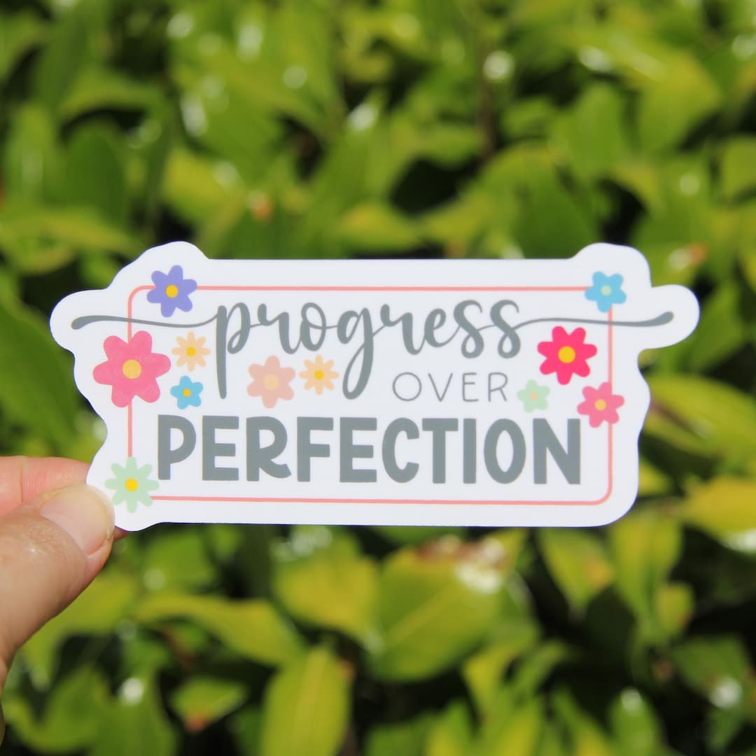 Progress Over Perfection Sticker, Motivational Sticker, SPED Teacher ...