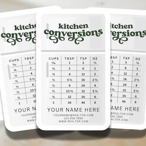 Customizable Kitchen Conversions Magnets, Real Estate Marketing Pop-by ...