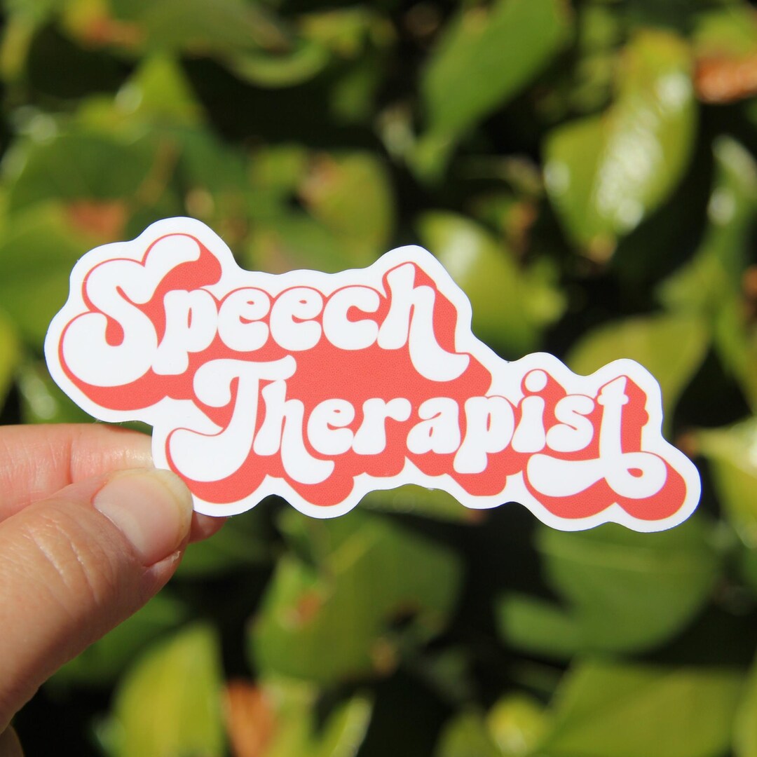 Speech Therapist Sticker, Speech Therapist Sticker, Decal, Vinyl ...