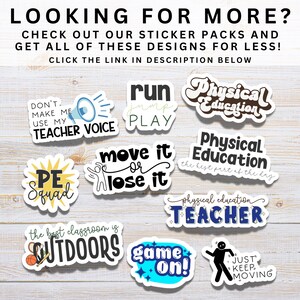 PE Squad Sticker, Decal, Teacher Sticker, Laptop Sticker, Gift for PE ...
