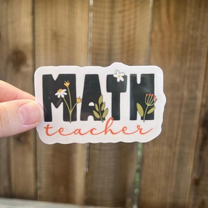 Math Teacher Sticker, Decal, Teacher Sticker, Laptop Sticker, Gift for ...