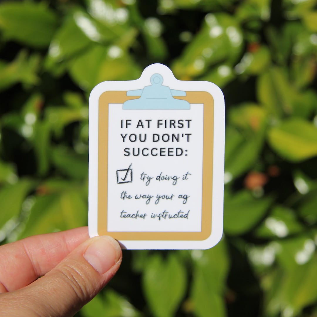 Agriculture Teacher Advisor Sticker, Decal, Teacher Sticker, Laptop ...