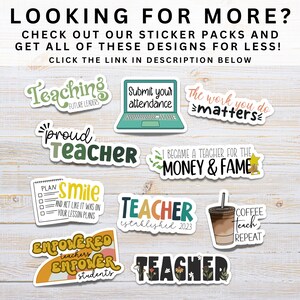 The Work You Do Matters Sticker, Decal, Teacher Sticker, Laptop Sticker ...