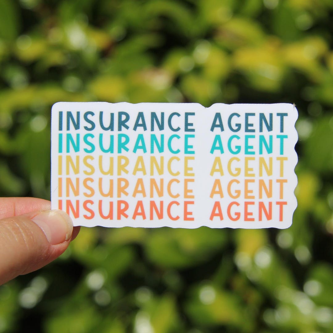 Insurance Agent, Insurance Sticker, Decal, Vinyl Sticker, Laptop ...