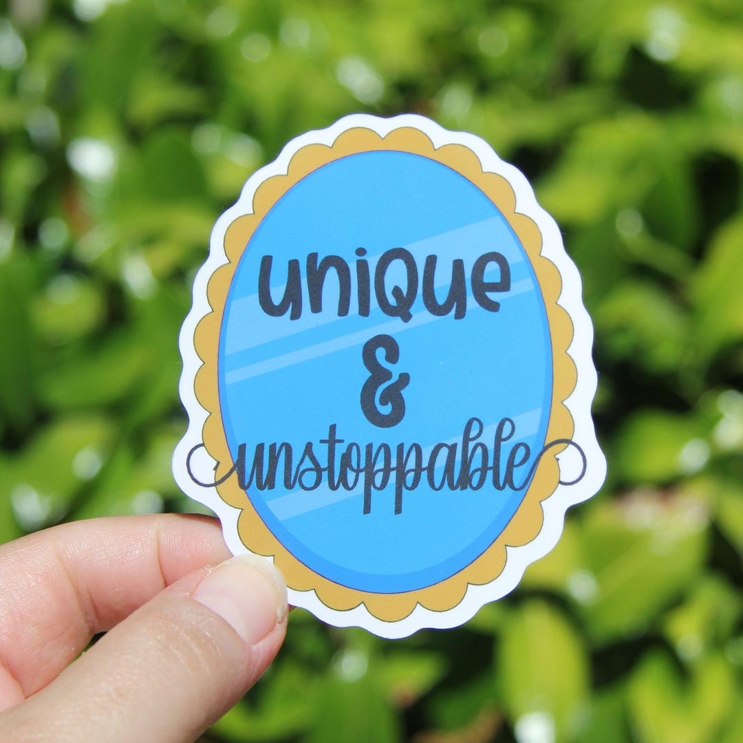 Unique and Unstoppable Sticker, Autism Awareness Sticker, Special Needs ...