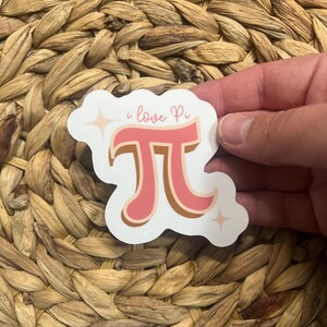 I Love Pi Sticker, Decal, Teacher Sticker, Laptop Sticker, Gift for ...
