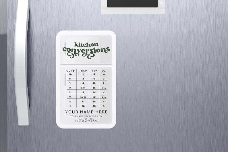 Customizable Kitchen Conversions Magnets, Real Estate Marketing Pop-by ...