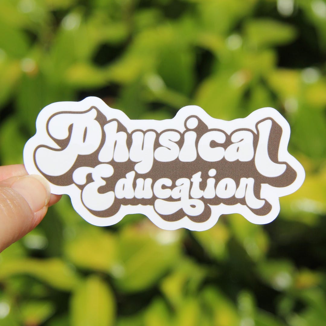 Physical Education Sticker, Decal, Teacher Sticker, Laptop Sticker ...