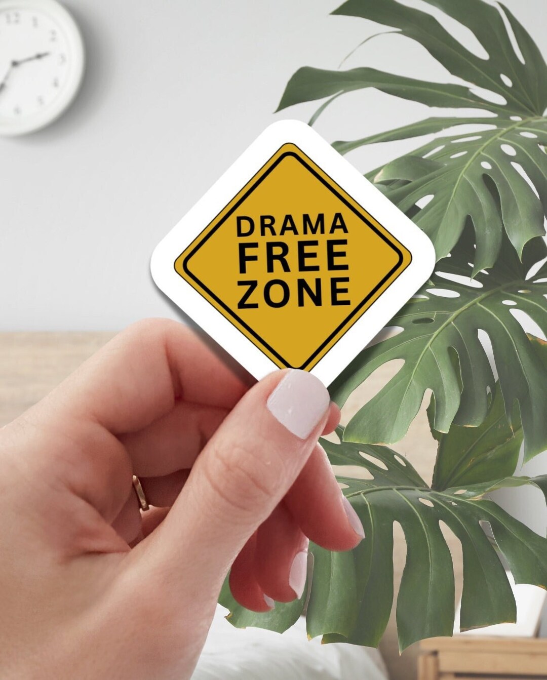 Drama Free Zone Sticker, Decal, Teach Sticker, Laptop Sticker, Gift for ...