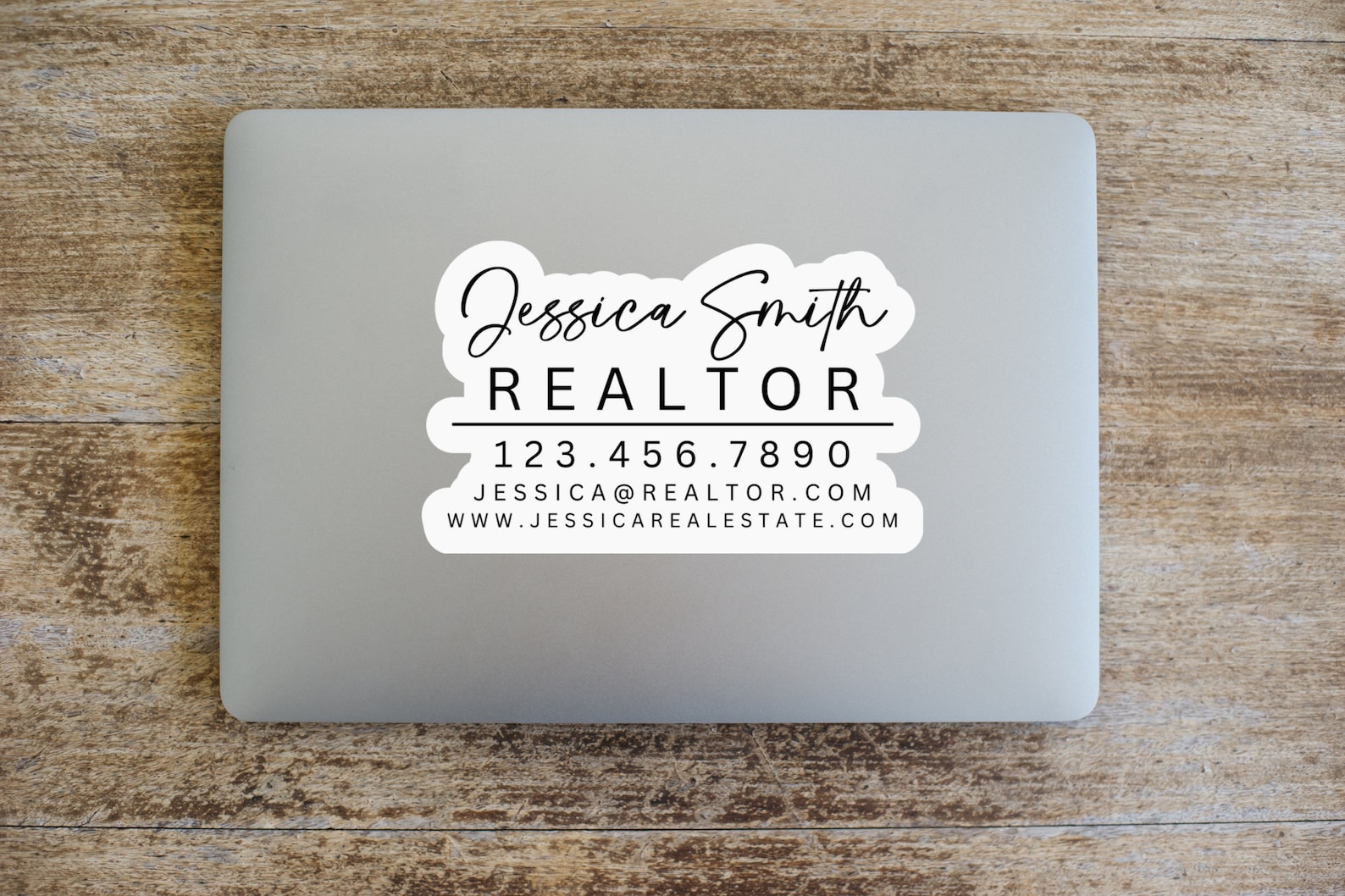 PERSONALIZED Real Estate Sticker, Real Estate Decal, Vinyl Sticker ...