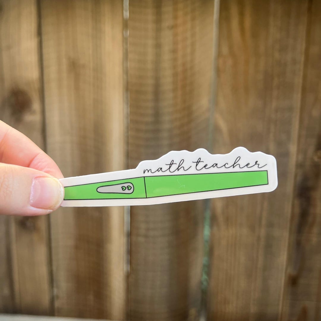Math Teacher Sticker, Decal, Teacher Sticker, Laptop Sticker, Gift for ...