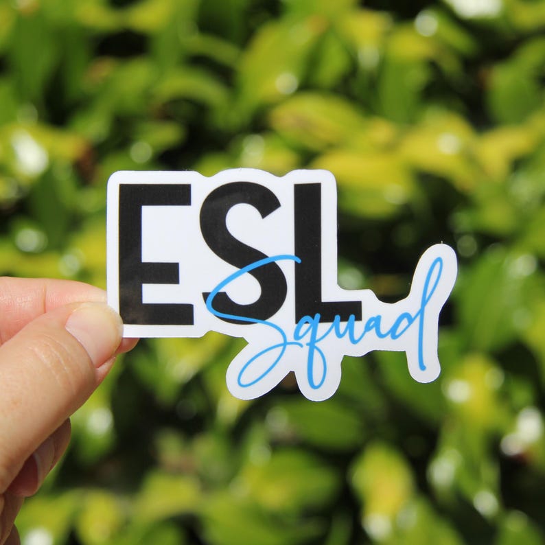 ESL Squad Sticker, Decal, Teacher Sticker, Laptop Sticker, Gift for ESL ...