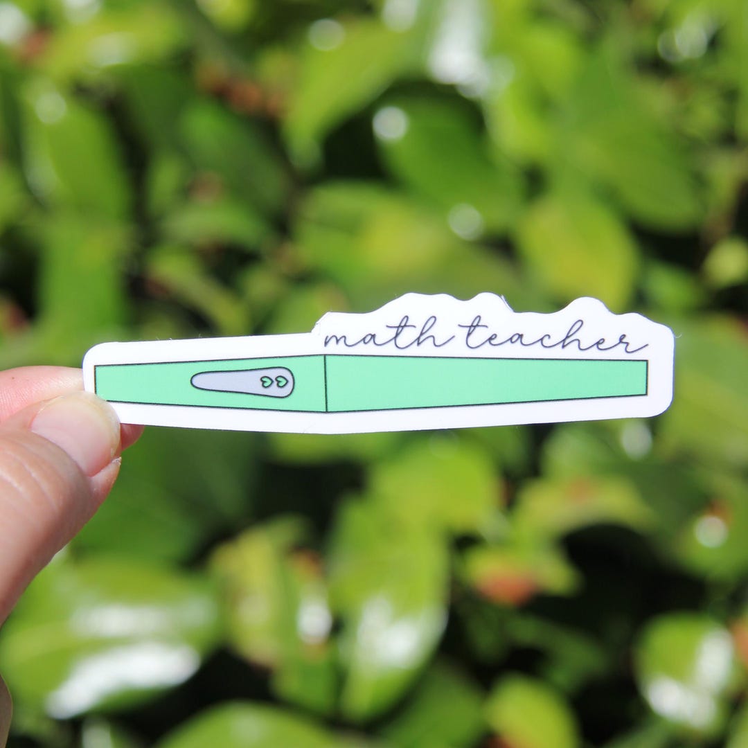 Math Teacher Sticker, Decal, Teacher Sticker, Laptop Sticker, Gift for ...