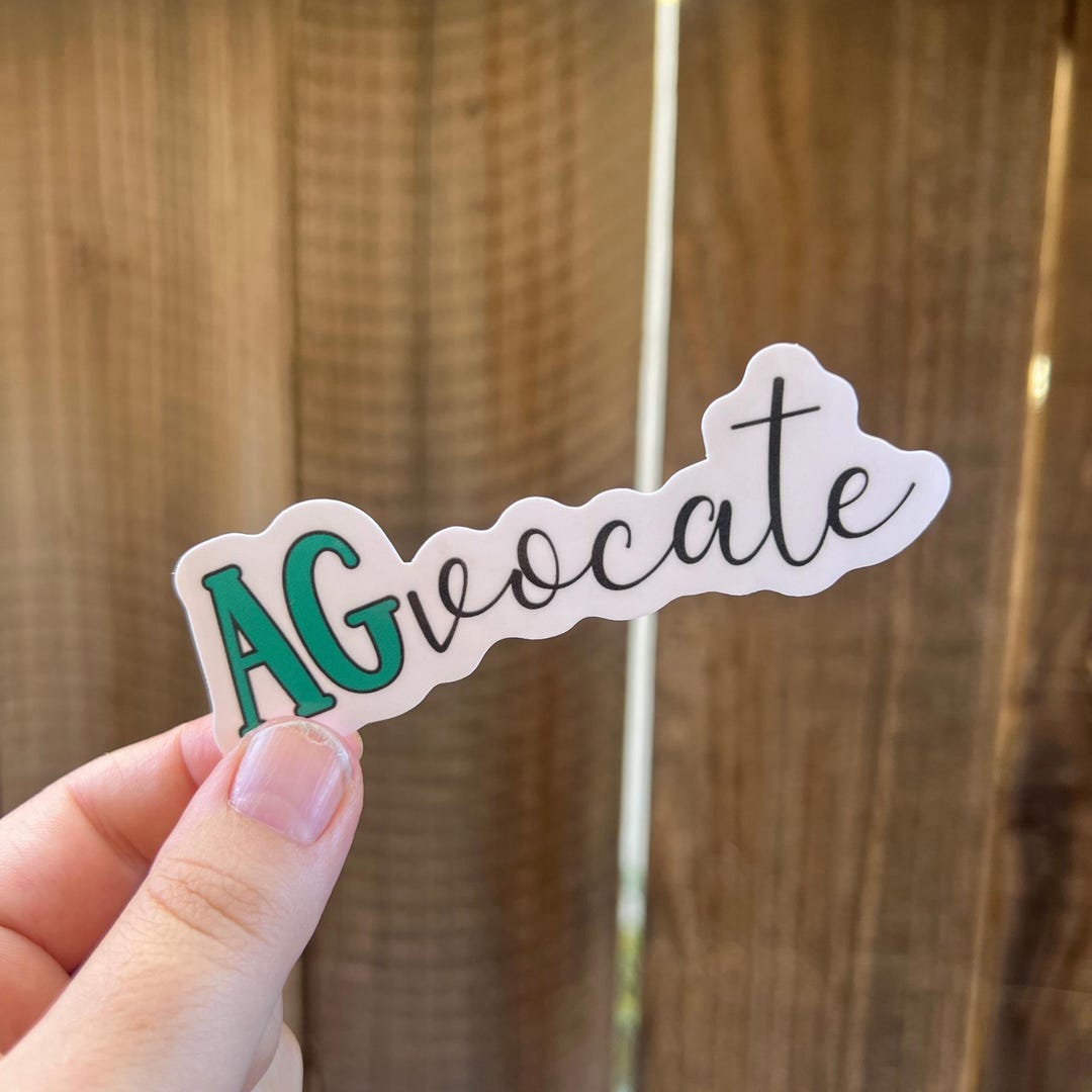Agvocate Sticker, Decal, Teacher Sticker, Laptop Sticker, Gift for ...
