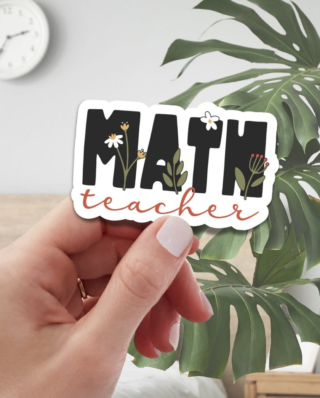 Math Teacher Sticker, Decal, Teacher Sticker, Laptop Sticker, Gift for ...