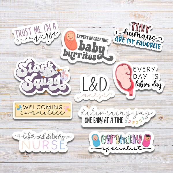 Nurse Stickers - Etsy