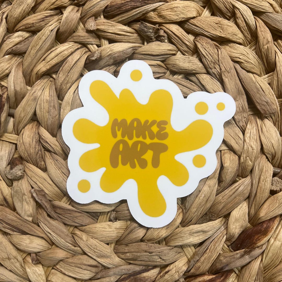 Make Art Sticker, Decal, Teacher Sticker, Laptop Sticker, Gift for Art ...