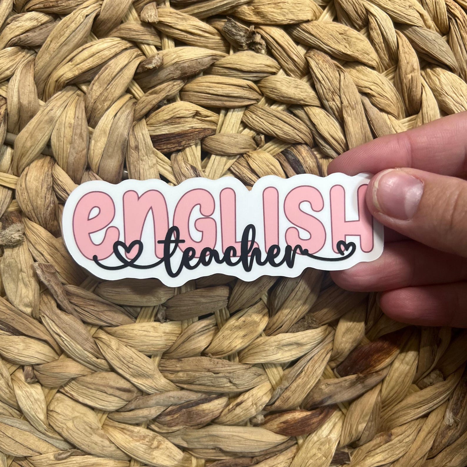 English Teacher Sticker, Decal, Teacher Sticker, Laptop Sticker, Gift ...