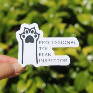 Professional Toe Bean Inspector Sticker, Veterinary Sticker, Decal ...