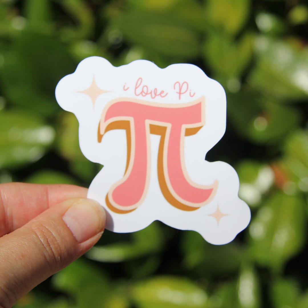 I Love Pi Sticker, Decal, Teacher Sticker, Laptop Sticker, Gift for ...