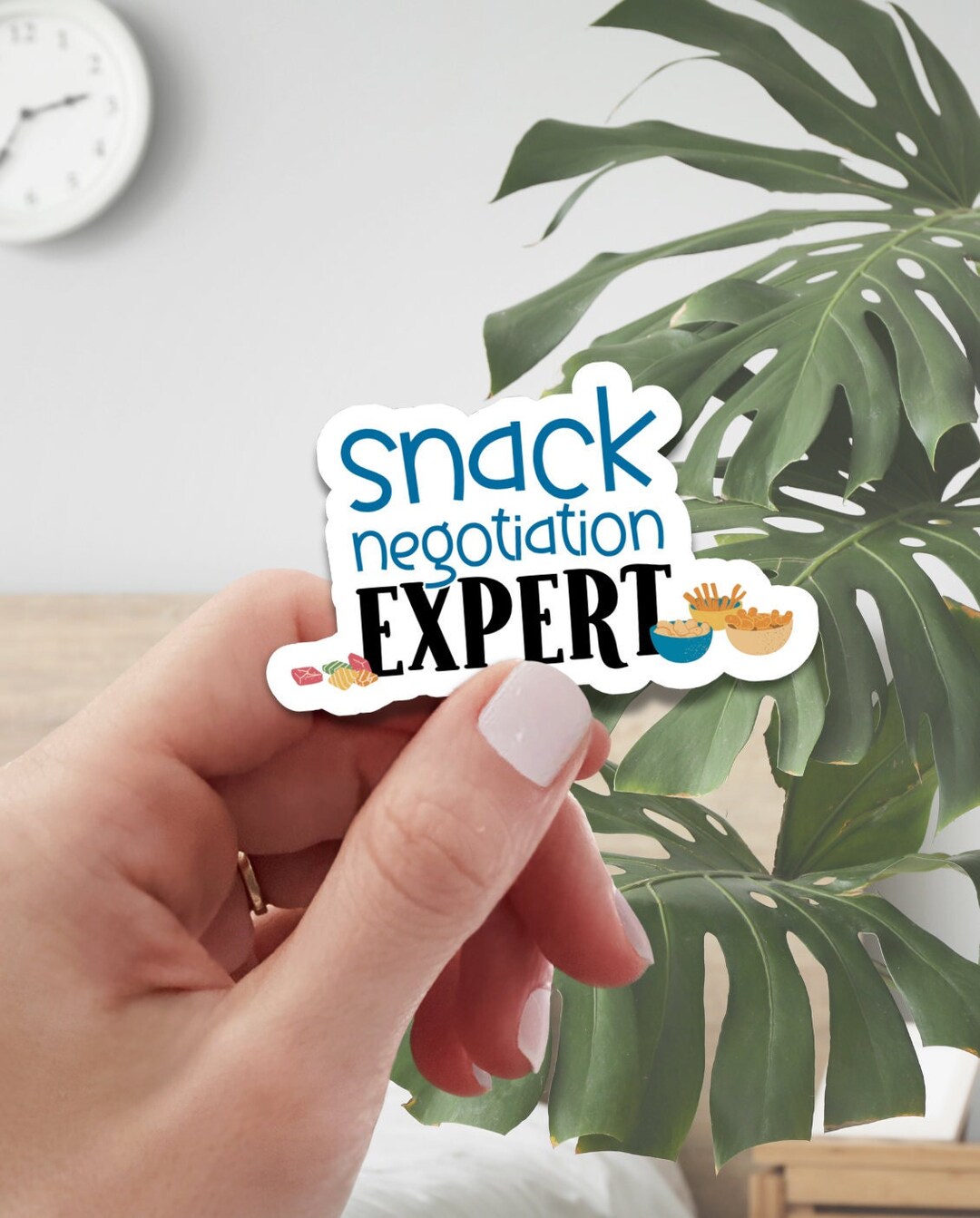Snack Negotiation Expert Sticker, Decal, Vinyl Sticker, Laptop Sticker ...