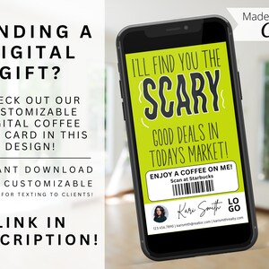Scary Deals Pop-by Tags, EDITABLE TEMPLATE, Realtor, Referral, Real ...