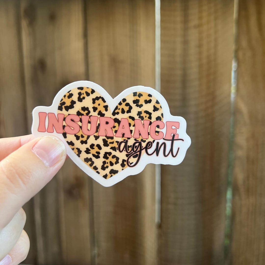 Insurance Agent, Insurance Sticker, Decal, Vinyl Sticker, Laptop ...