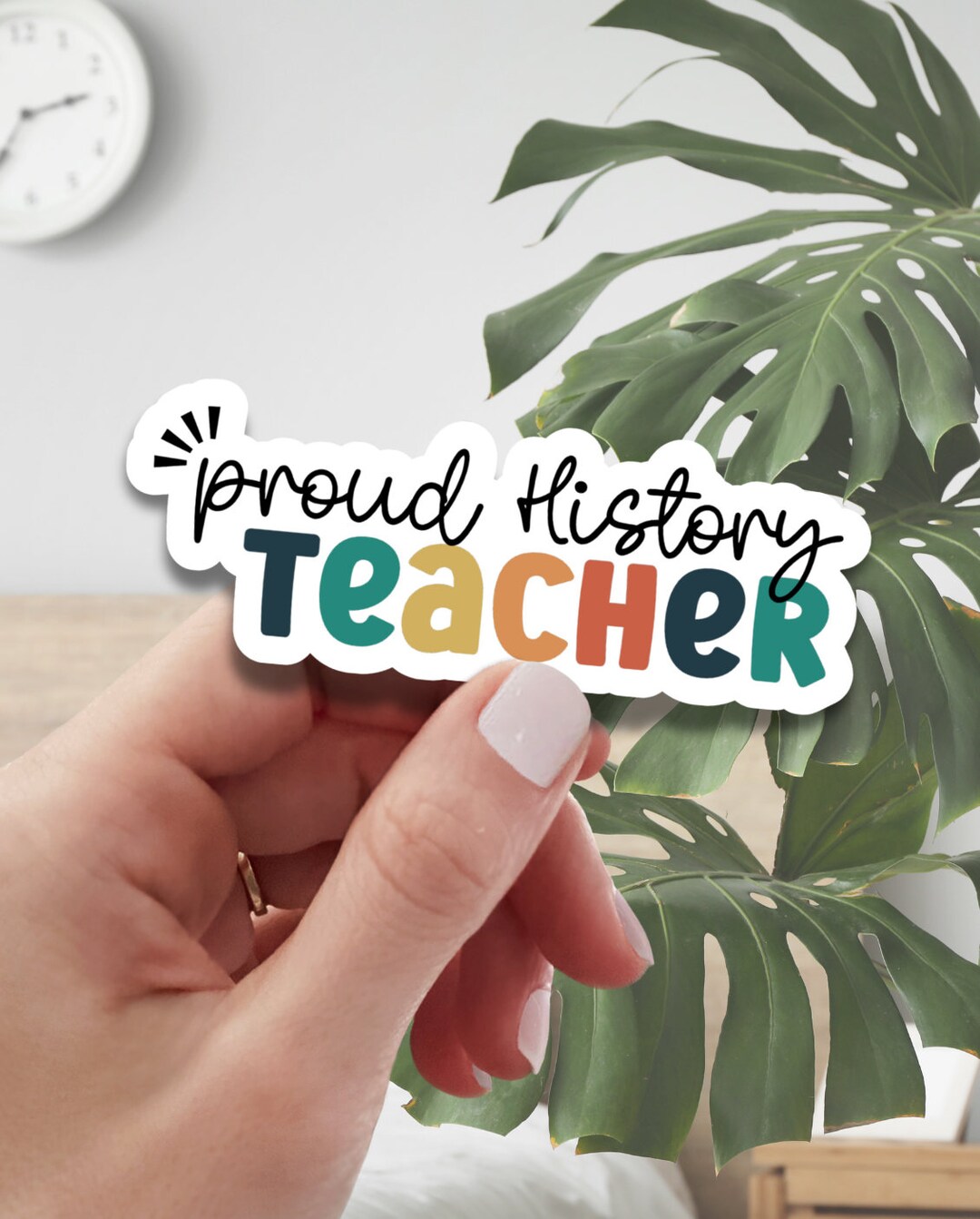 Proud History Teacher Sticker, Decal, Vinyl Sticker, Laptop Sticker ...