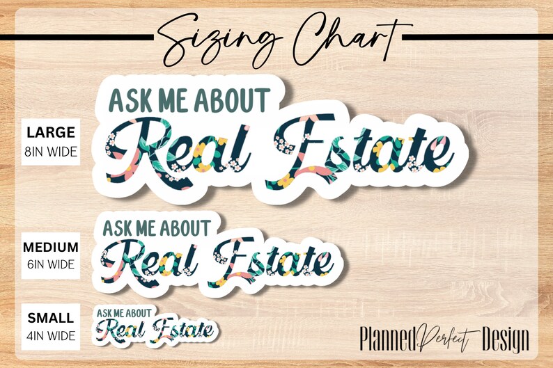 PERSONALIZED Ask Me About Real Estate Sticker Real Estate - Etsy