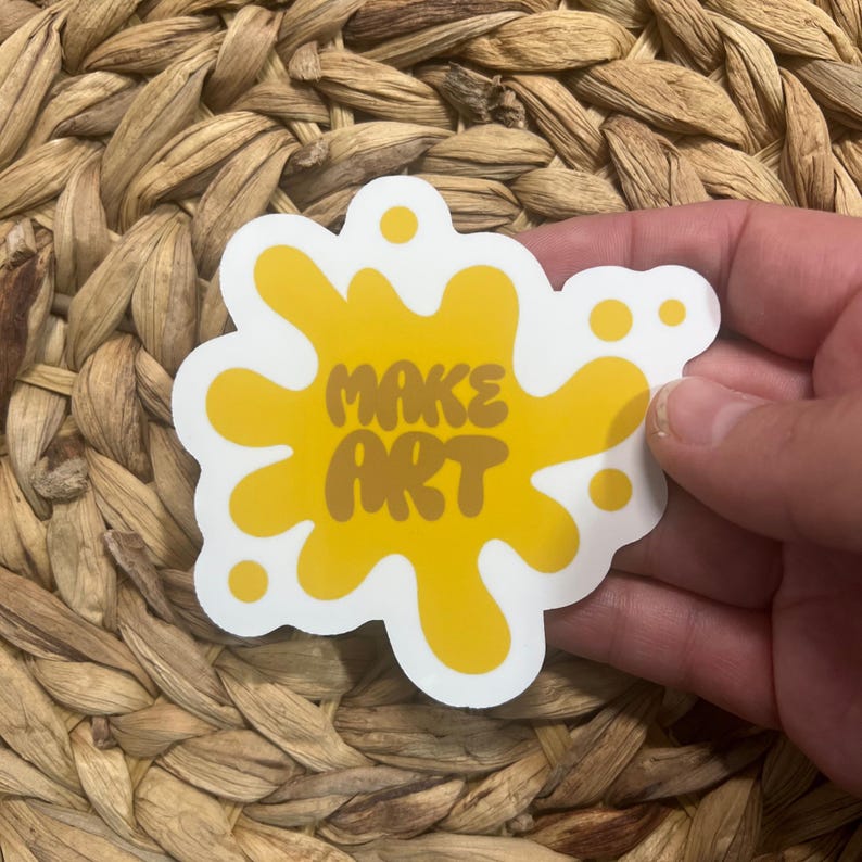 Make Art Sticker, Decal, Teacher Sticker, Laptop Sticker, Gift for Art ...