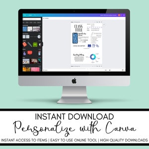 Editable Class Syllabus, High School, Back to School, EDITABLE CANVA ...