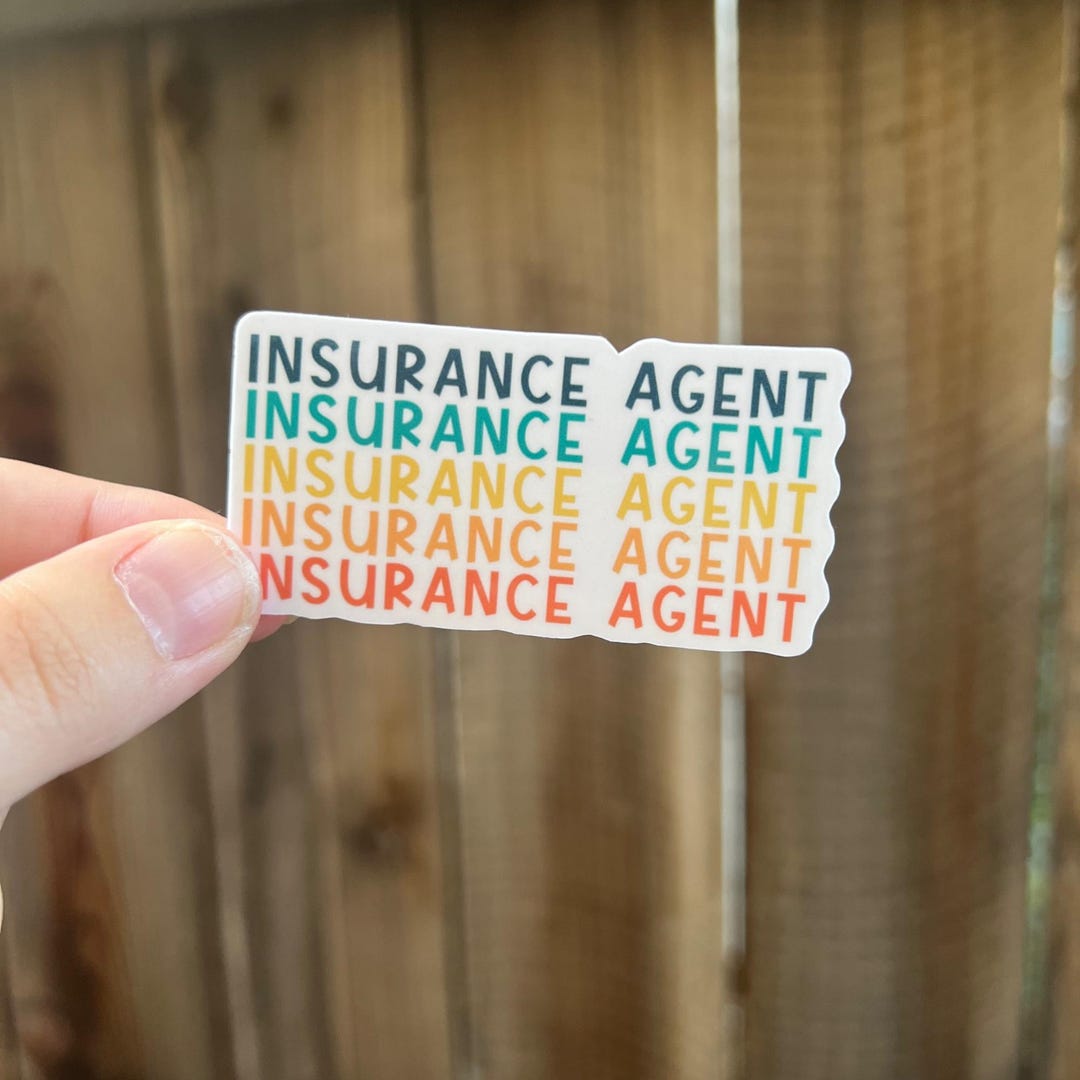 Insurance Agent, Insurance Sticker, Decal, Vinyl Sticker, Laptop ...