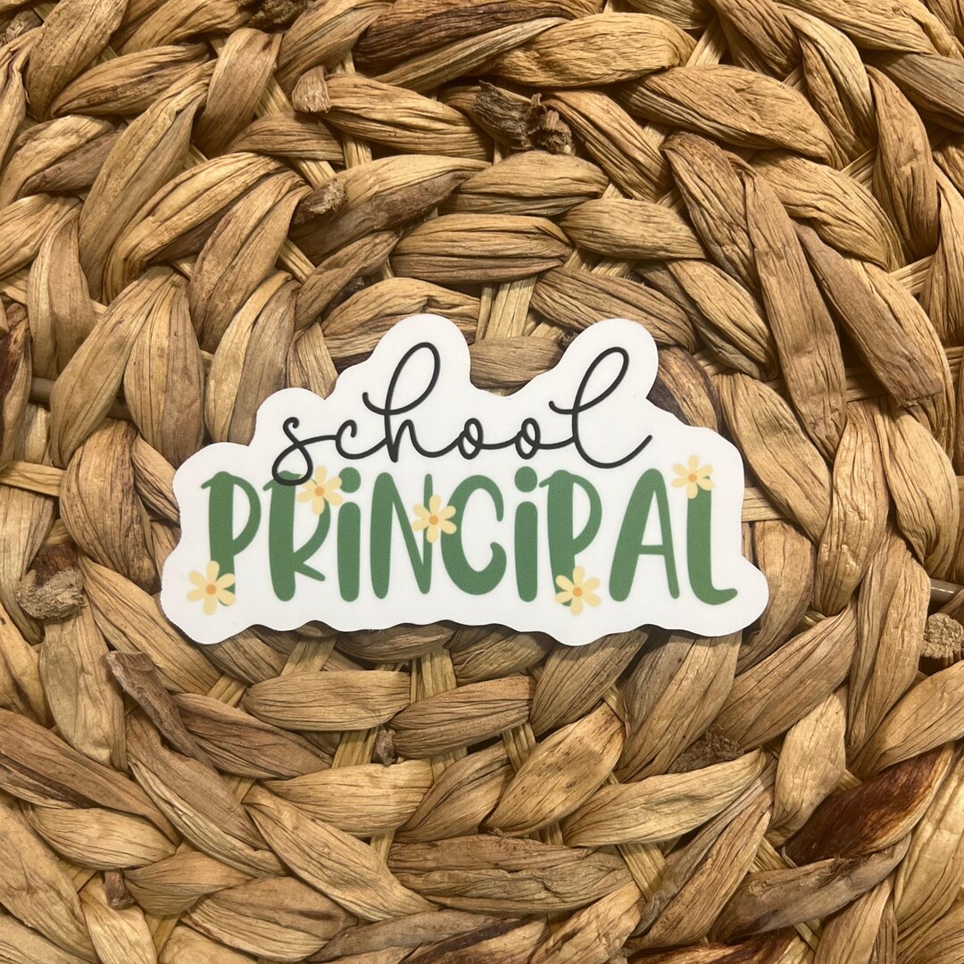 School Principal Sticker, Decal, Teacher Sticker, Laptop Sticker, Gift ...