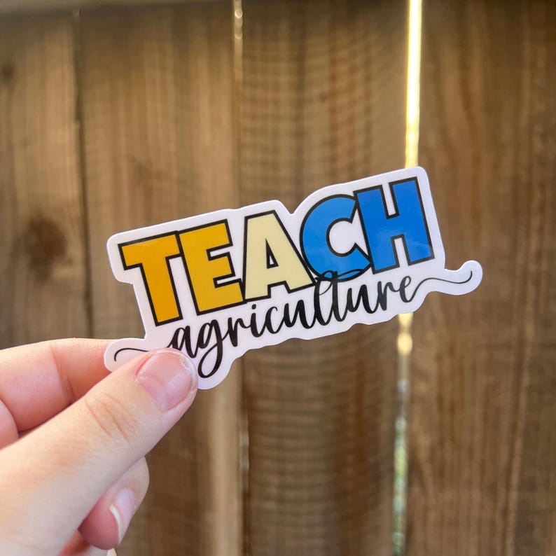 Teach Agriculture Sticker, Decal, Teacher Sticker, Laptop Sticker, Gift ...