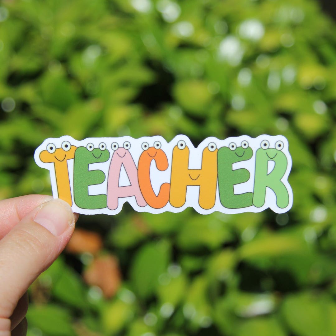 Teacher Sticker, Decal, Teacher Sticker, Laptop Sticker, Gift for ...