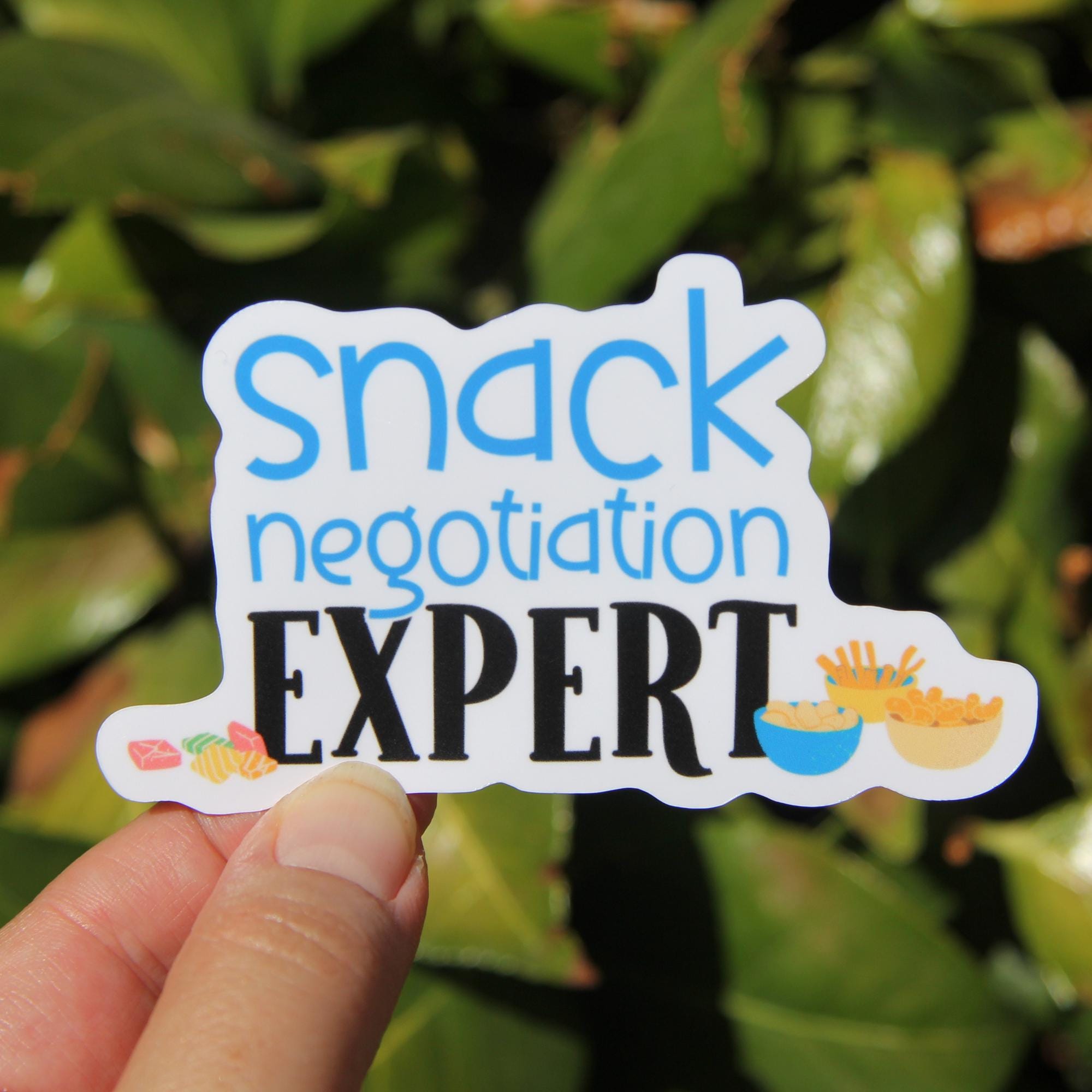 Snack Negotiation Expert Sticker, Decal, Teacher Sticker, Laptop ...