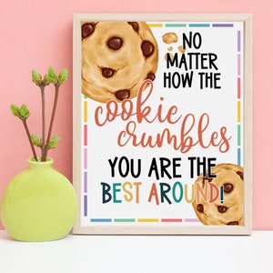 Cookie Appreciation Printable Poster, Cookies Sign, Appreciation Week ...