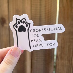 Professional Toe Bean Inspector Sticker, Veterinary Sticker, Decal ...