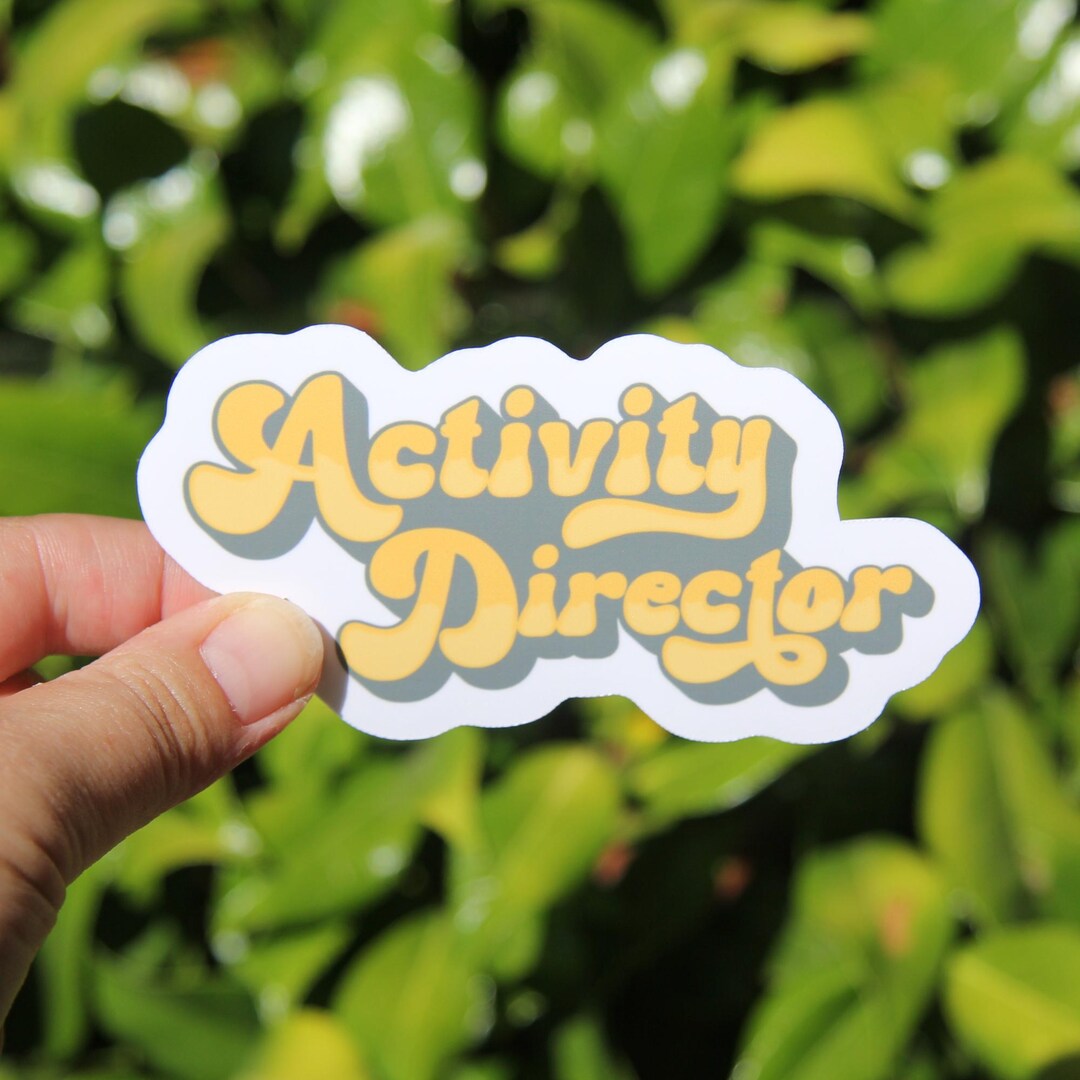 Activity Director Sticker, Decal, Teacher Sticker, Laptop Sticker, Gift ...
