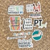 Physical Therapist 10-sticker Pack, Vinyl Stickers, Laptop Stickers ...