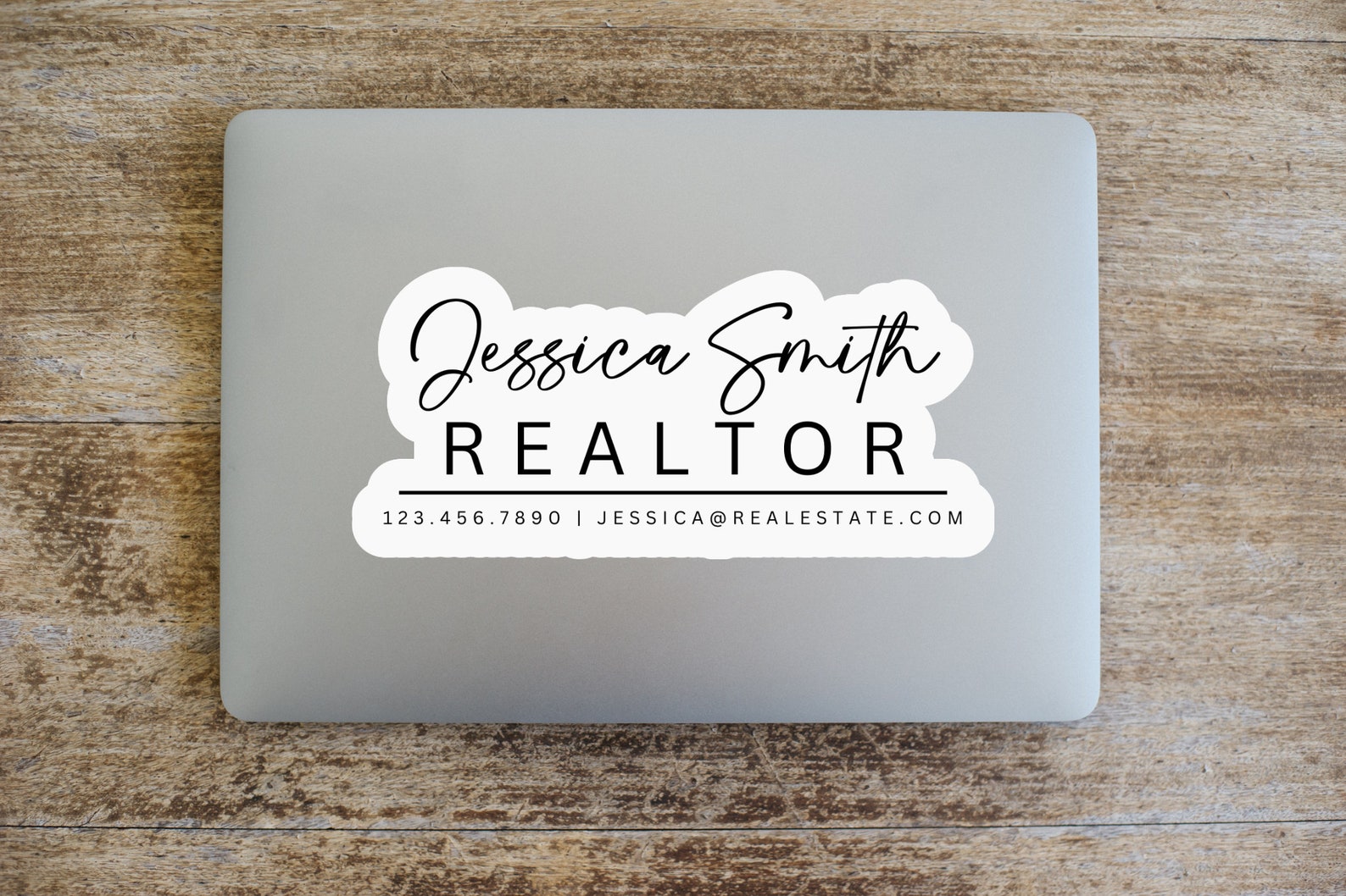 PERSONALIZED Real Estate Sticker, Real Estate Decal, Vinyl Sticker ...