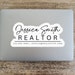 PERSONALIZED Real Estate Sticker, Real Estate Decal, Vinyl Sticker ...
