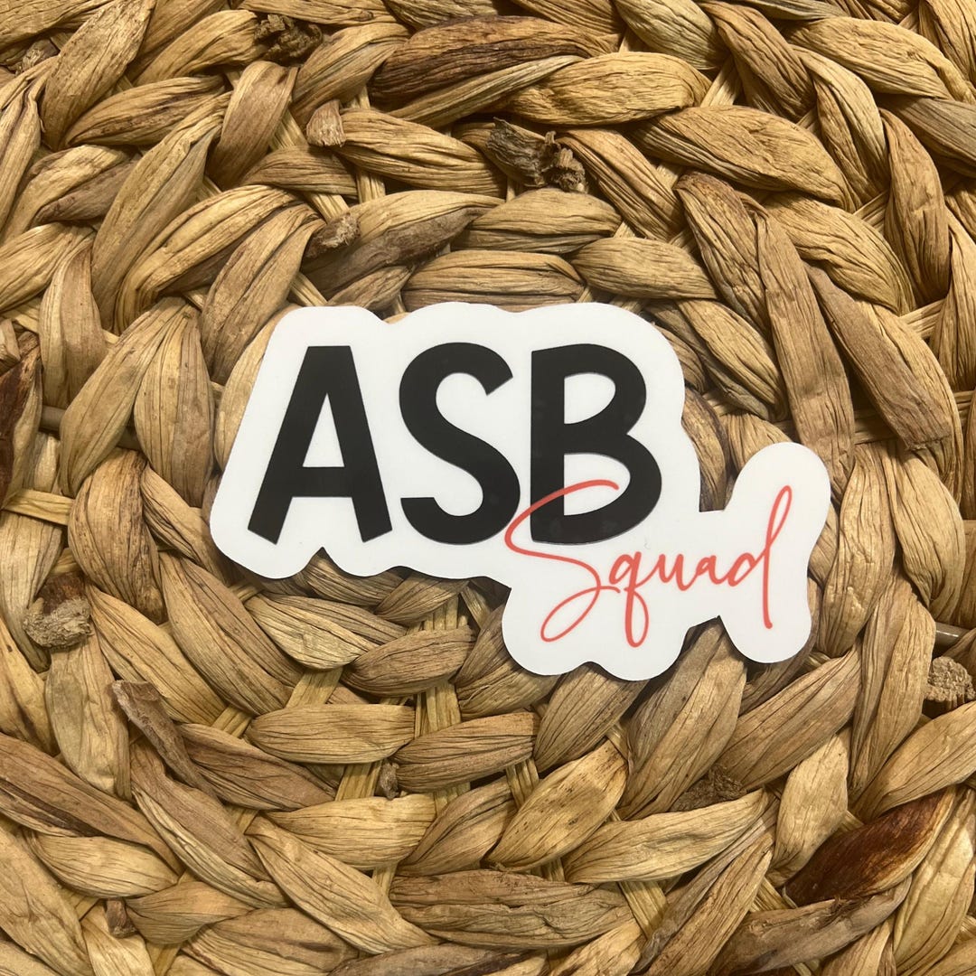 ASB Squad Sticker, Decal, Teacher Sticker, Laptop Sticker, Gift for ...
