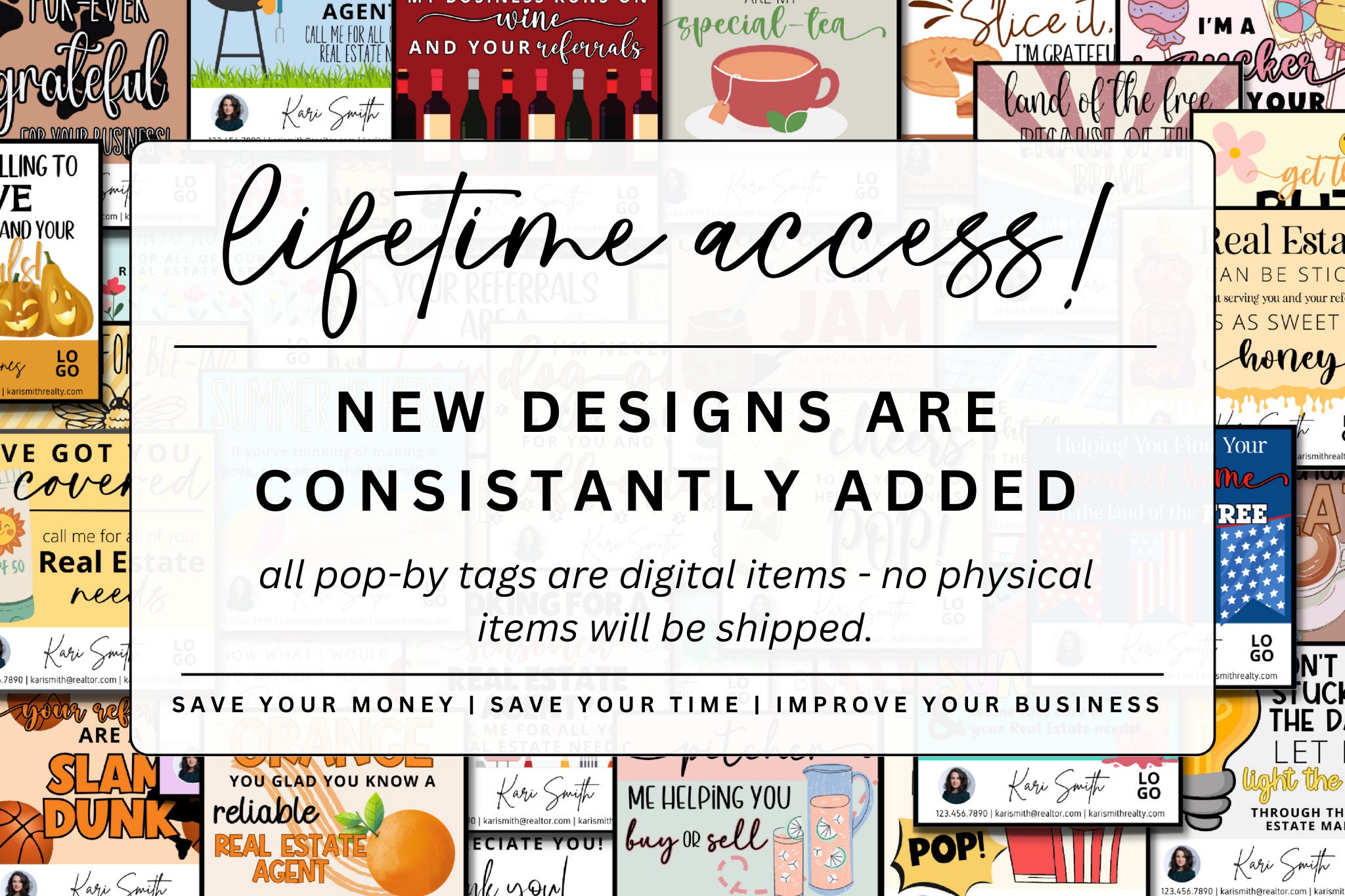 Pop-by Tags BUNDLE All Pop-by Tags in Entire Shop EDITABLE - Etsy